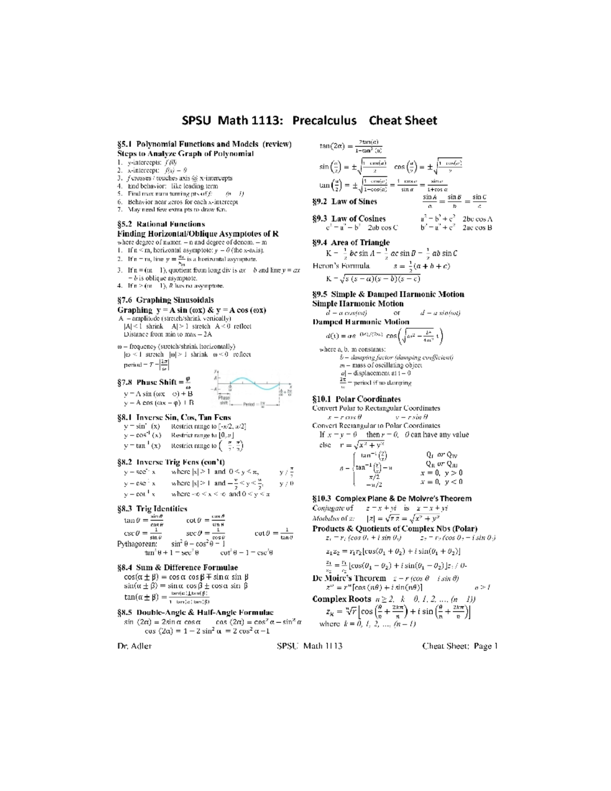 Untitled document - calculus - math3324 - Studocu