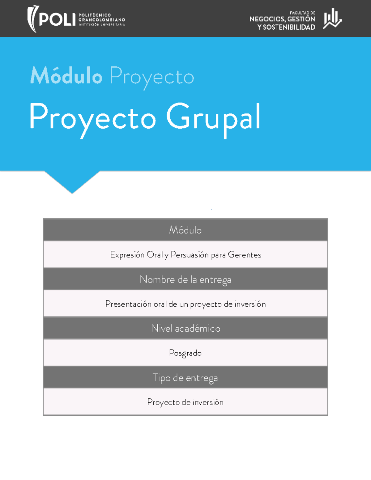 GUIA Proyecto Grupal - GUIA DE PRACTICA - Etapas de un plan de comunicación estratégica Unidad 1 ...