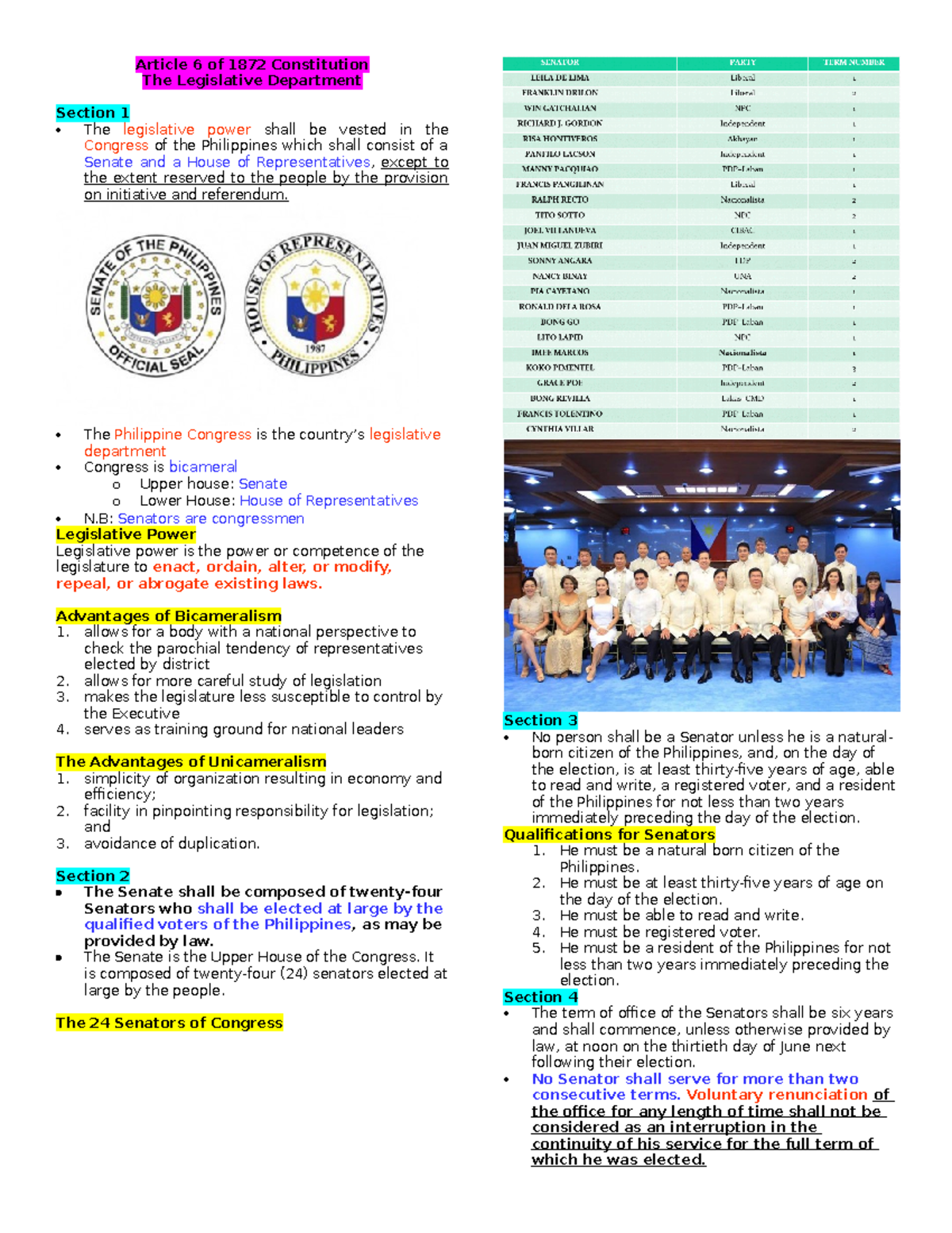 Article 8 of 1872 Constitution - 1 - Article 6 of 1872 Constitution The ...
