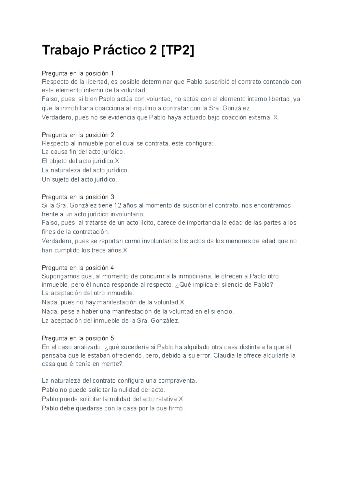 Trabajo Práctico 2 [TP2] 65% (1)-salida - Trabajo Práctico 2 [TP2] Pregunta en la posición ...