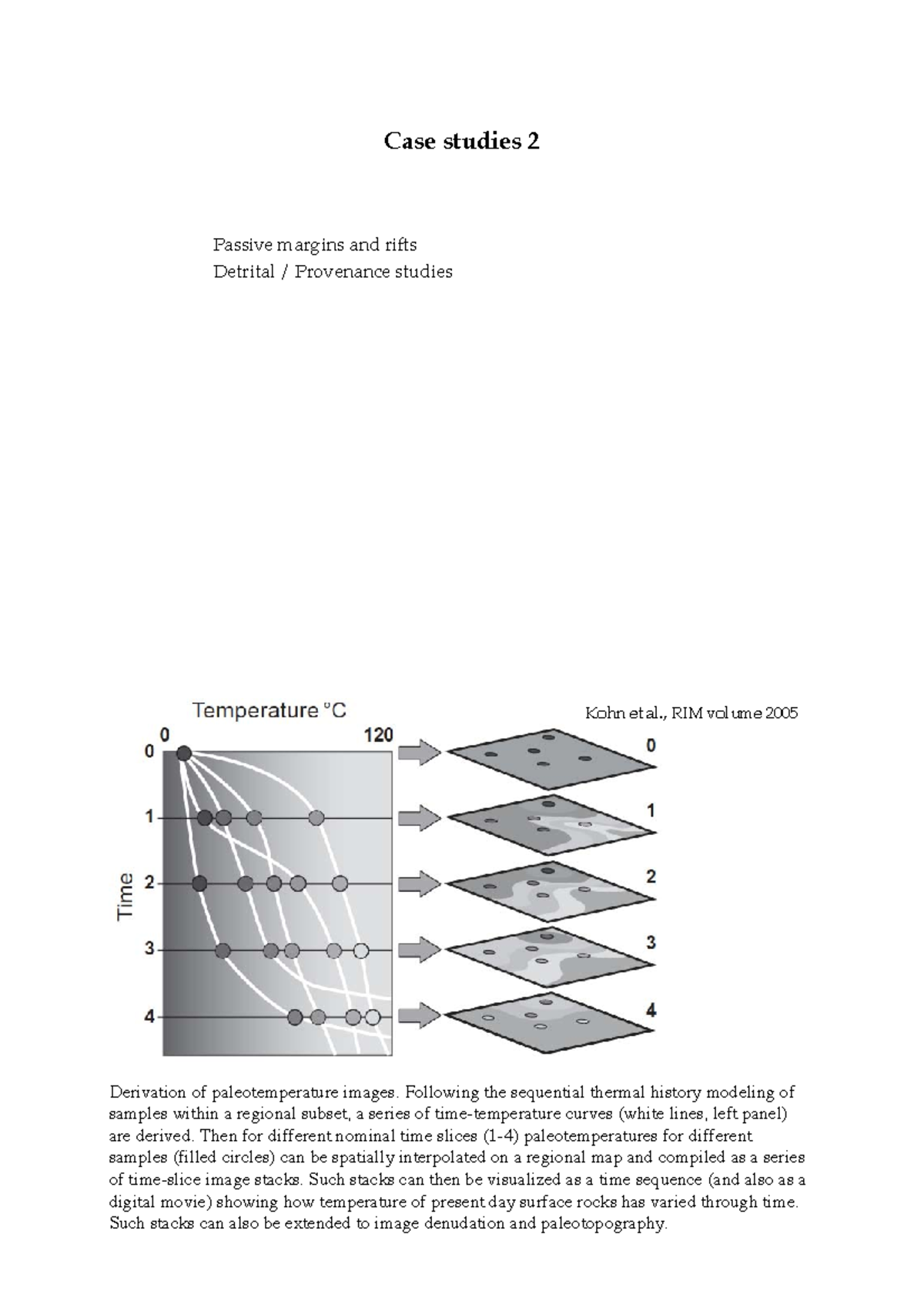Case studies 2 extension 2012 - Case studies 2 Passive margins and rifts Detrital / Provenance ...
