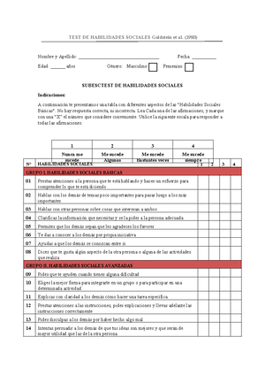 Escala DE Autoeficacia Genneral DE Baessler Y Schawarzer - ESCALA DE ...
