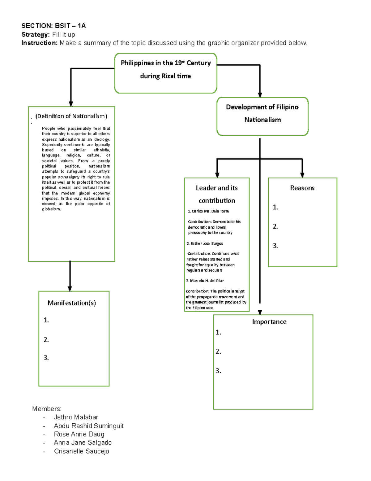APPLICATION 2 HISTORY 11 JETHRO MALABAR IT1A - SECTION: BSIT – 1A Strategy: Fill it up ...