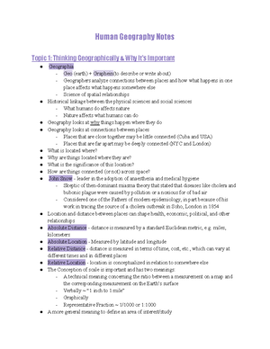 Revised MAP Human Geography - As an avid traveler, maps are critical ...