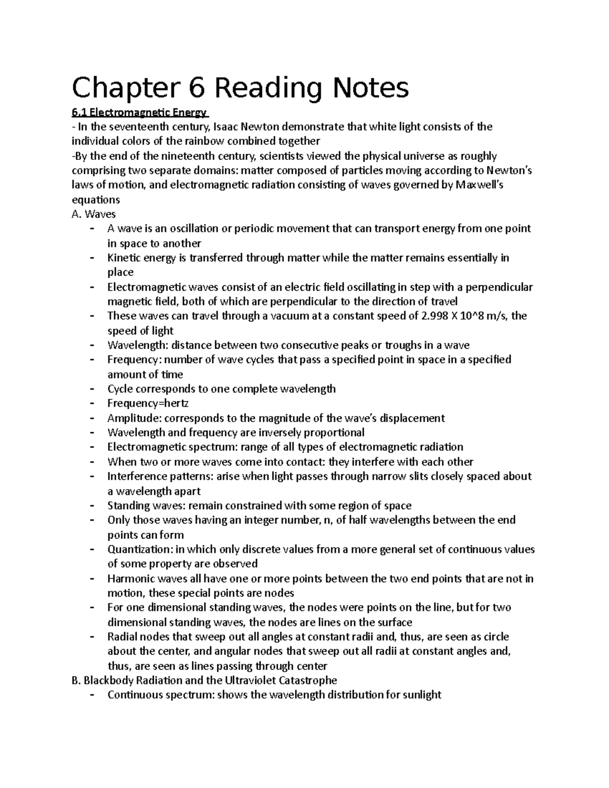 Chapter 6 Reading Notes - Chapter 6 Reading Notes 6 Electromagnetic ...