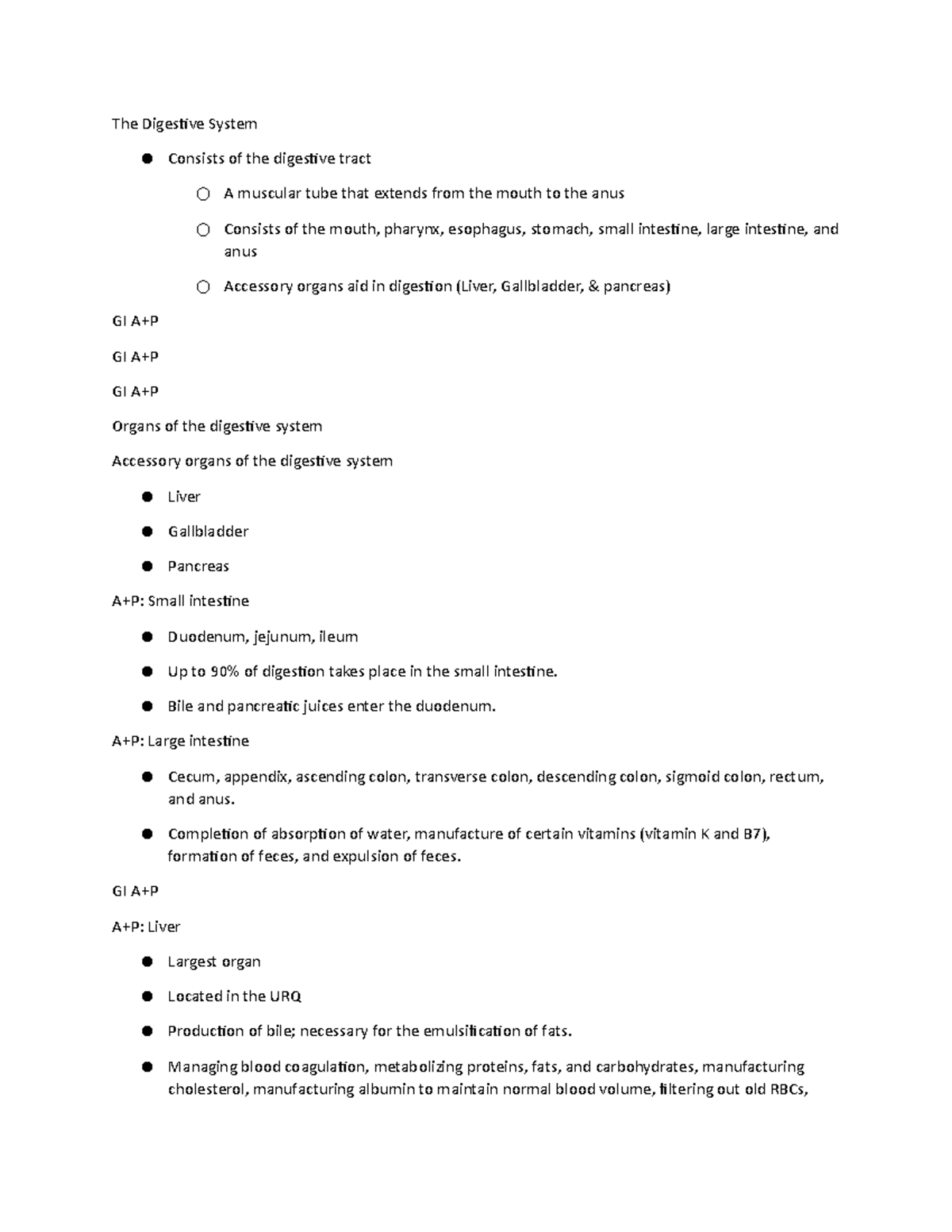The Digestive System ch 45 ppt outline - The Digestive System Consists ...