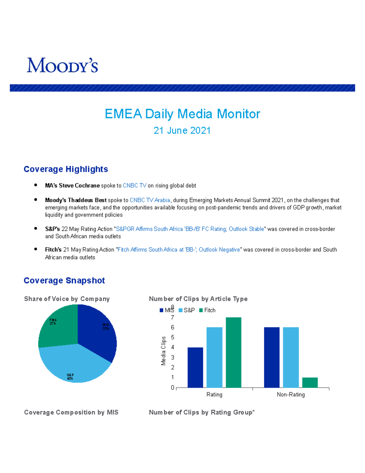 First CUT EMEA Daily Media Monitor - EMEA Daily Media Monitor 21 June ...