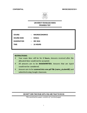 Chapter 9 - Economic Test - CHAPTER 9 PUBLIC POLICIES PART A: Question ...