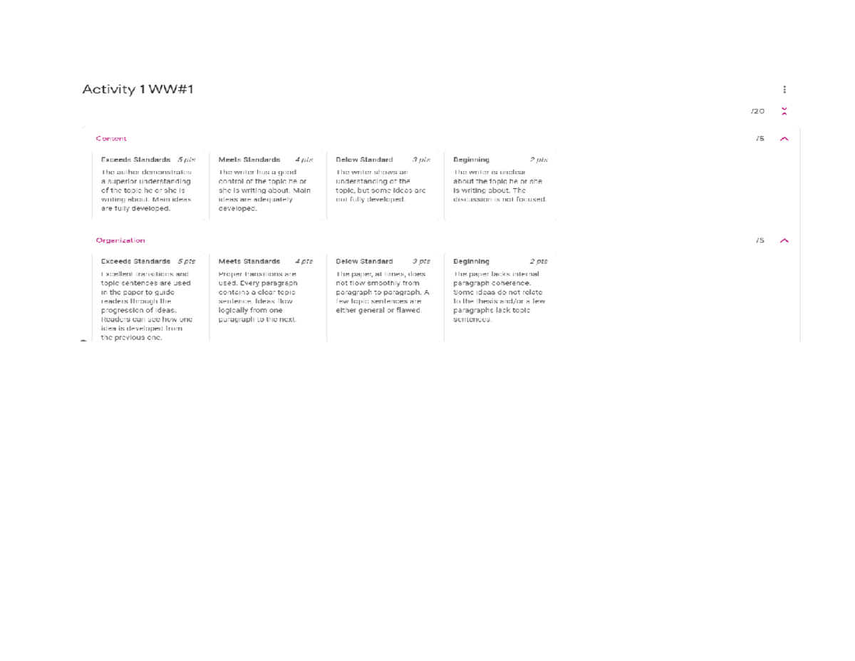 Rubric PR2 - Math in Engineering - Studocu