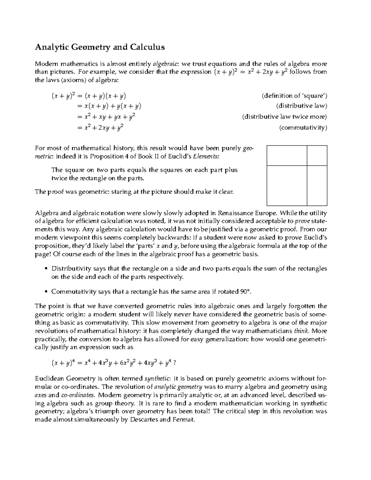 Analytic - This Pdf or document may help you . - Analytic Geometry and ...