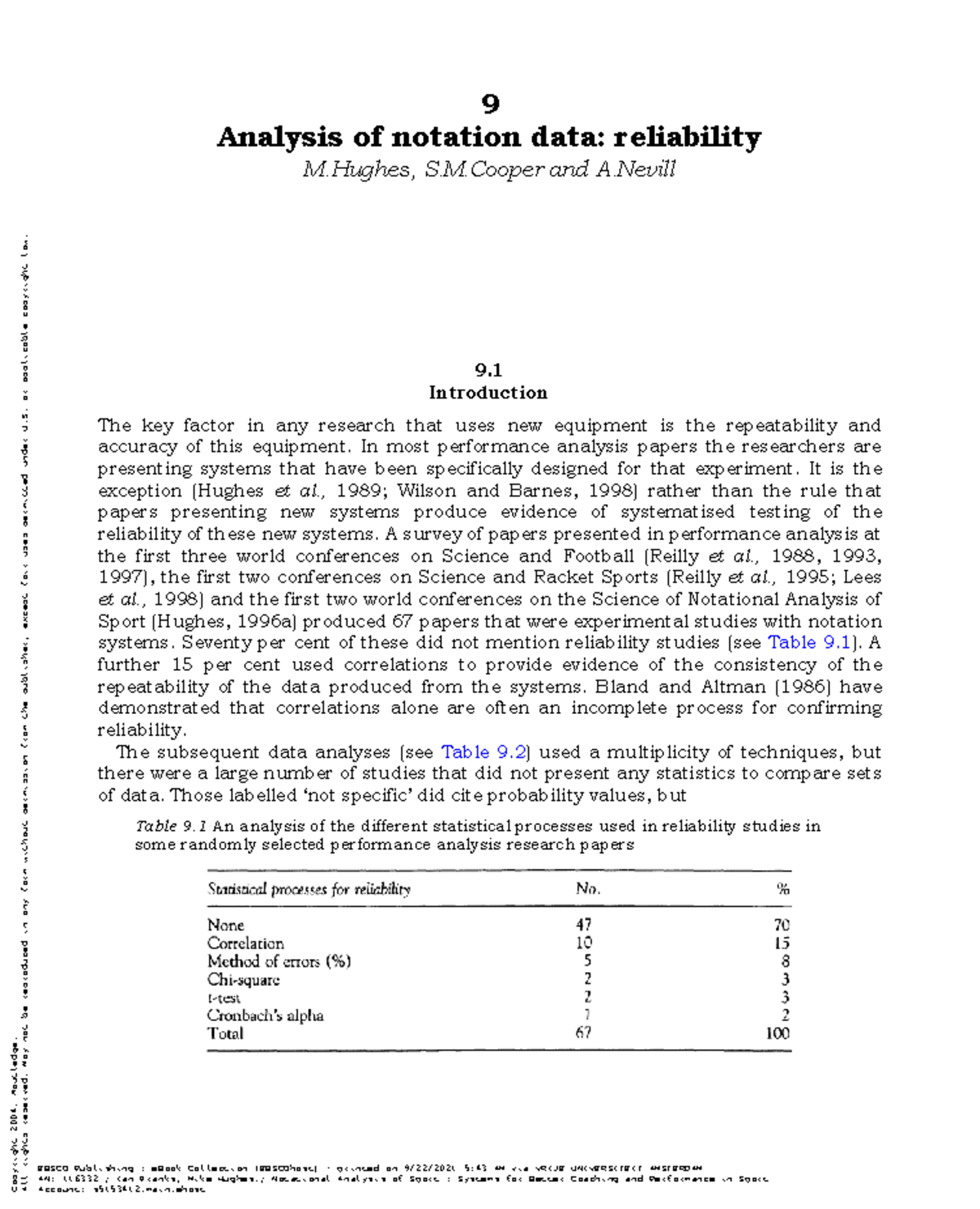 CH9 - The Need For Feedback Notational Analysis Of Sport - 9 Analysis ...