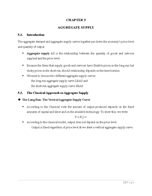 Macro economics chapter 3 - CHAPTER THREE AGGREGATE DEMAND IN CLOSED ECONOMY Introduction In ...