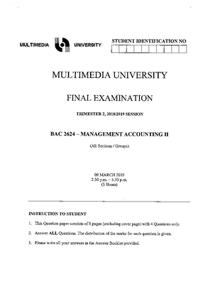 MA2 Tutorial 1 Chapter 1 - CHAPTER 1 THE MANAGER AND MANAGEMENT ...