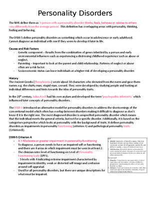Individual Differences and Abnormal Psychology - Lecture 1 - Abnormal ...