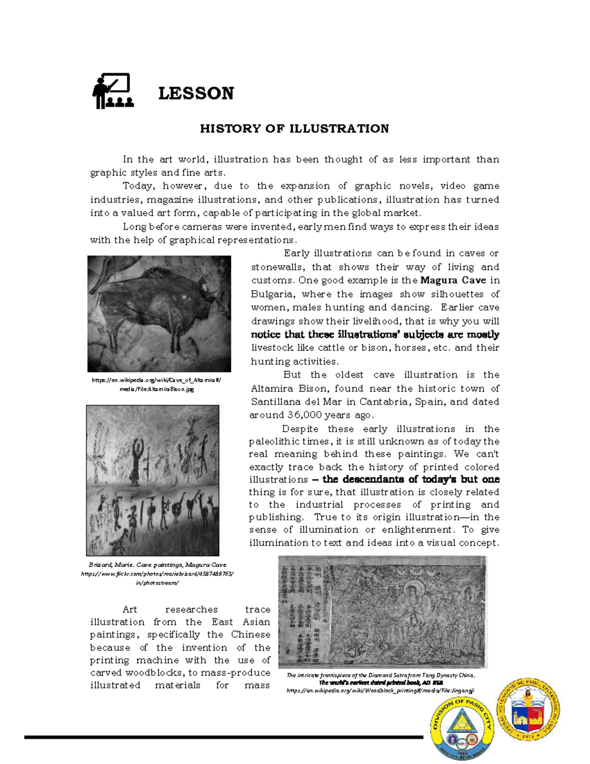 M02 - Review material - HISTORY OF ILLUSTRATION In the art world ...