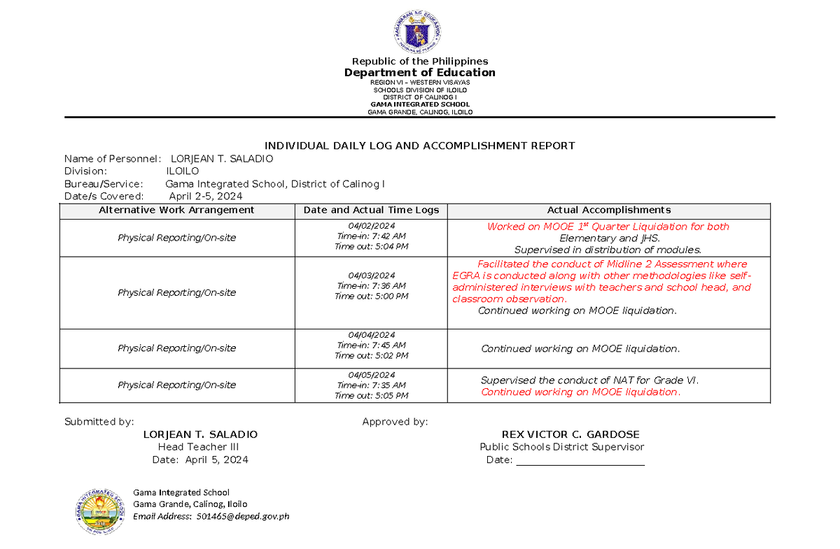 IWAR April 2-5, 2024 - IWAR - Republic of the Philippines Department of ...
