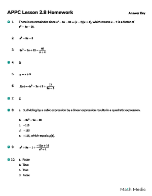 AP Precalculus Unit 2 Learning Targets Math Medic dc8249ddf8 - AP ...