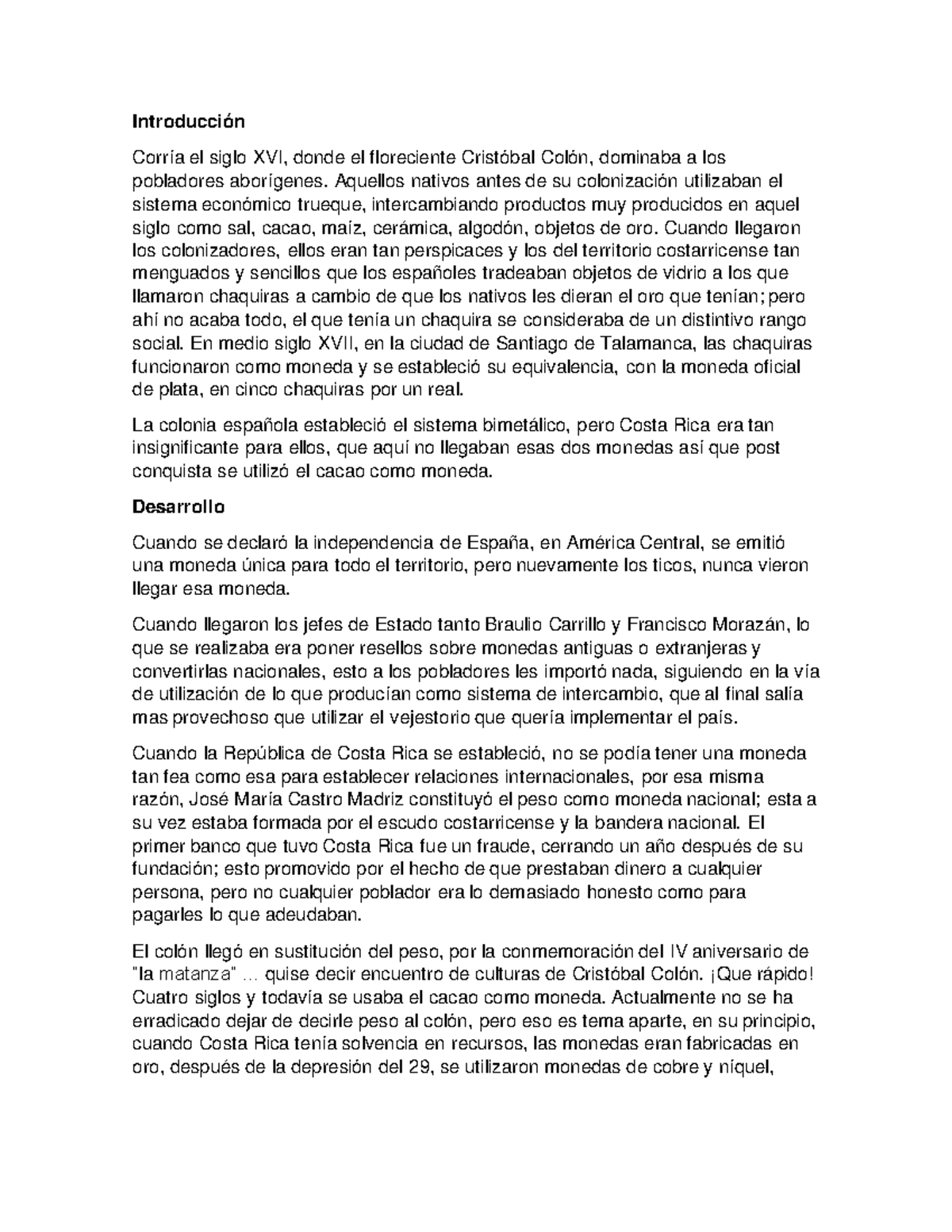 Tarea#12 Hisoria-Numismática-Kevin Arias - Introducción Corría el siglo ...