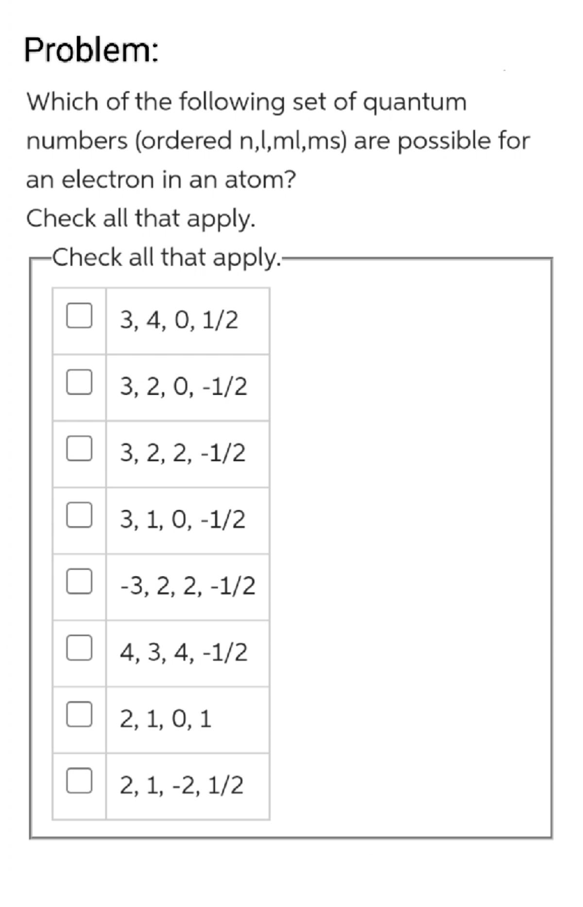 Quantum Numbers- Assignment Work - Chemistry - Studocu