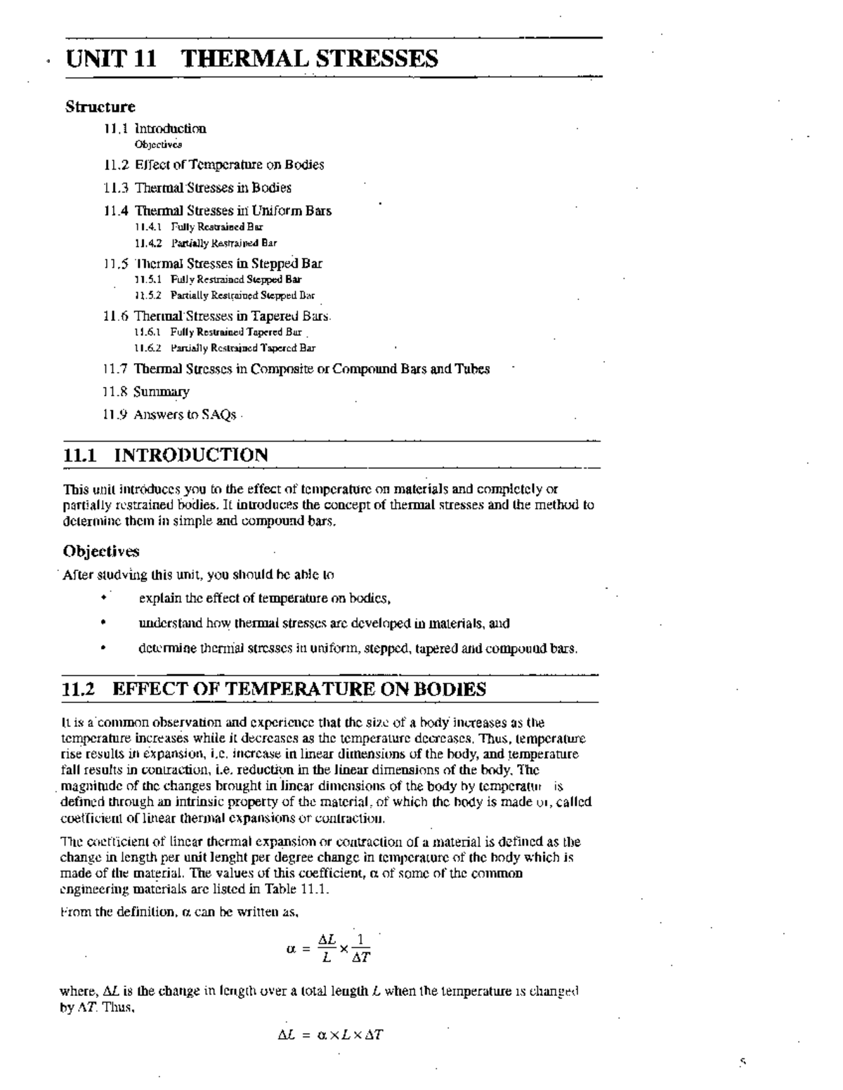 Thermal Stresses Worked Examples - UNIT 11 THIERMAL STRESSES Structure ...