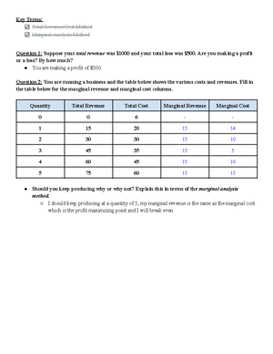 AP Micro-3.4 Worksheet Activity - Key Terms: Accounting Profit Economic ...