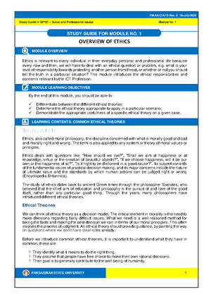 SP 101 Module 3 - Use this as your reference and reviewer. - PANGASINAN ...