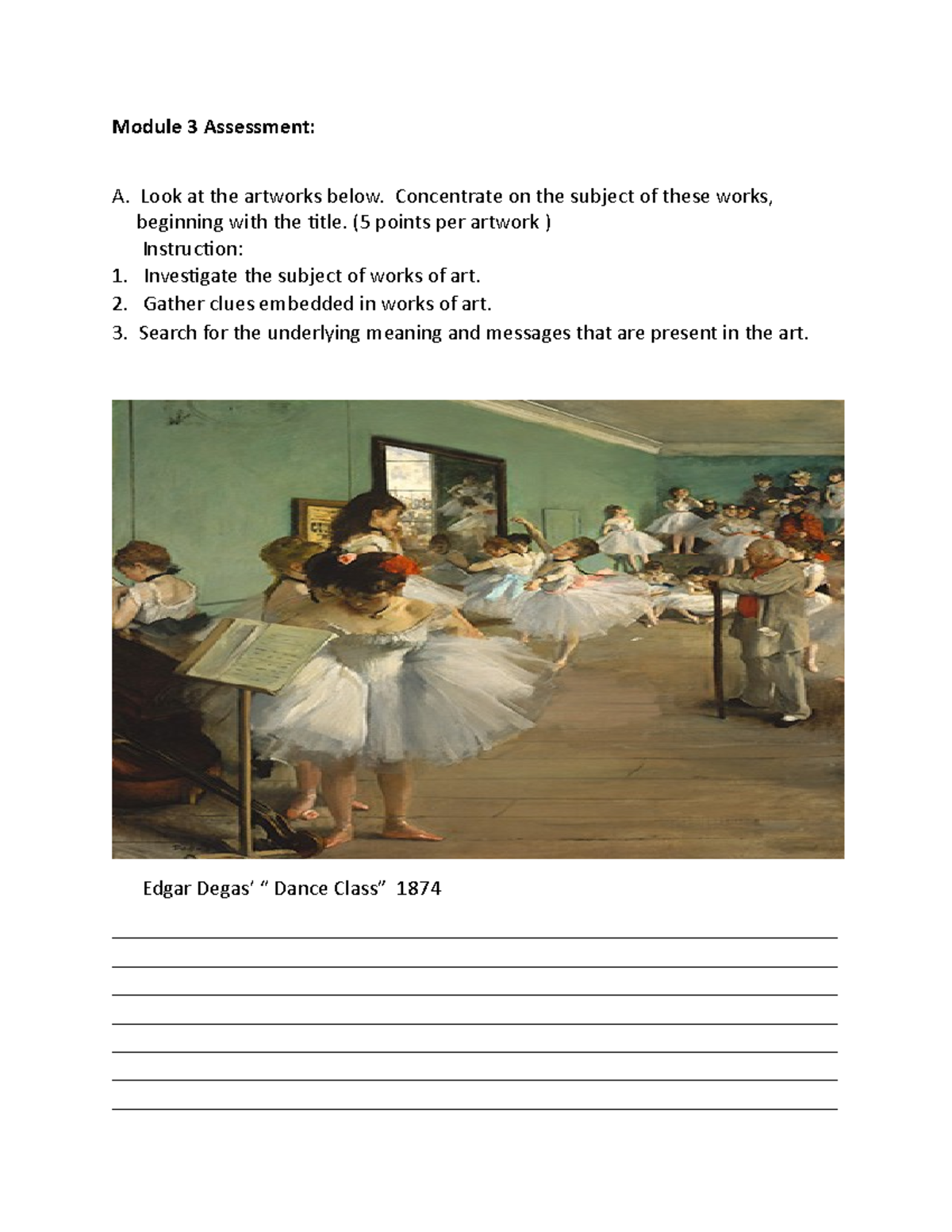 Performance Task (Mid TERM) - Module 3 Assessment: A. Look at the ...