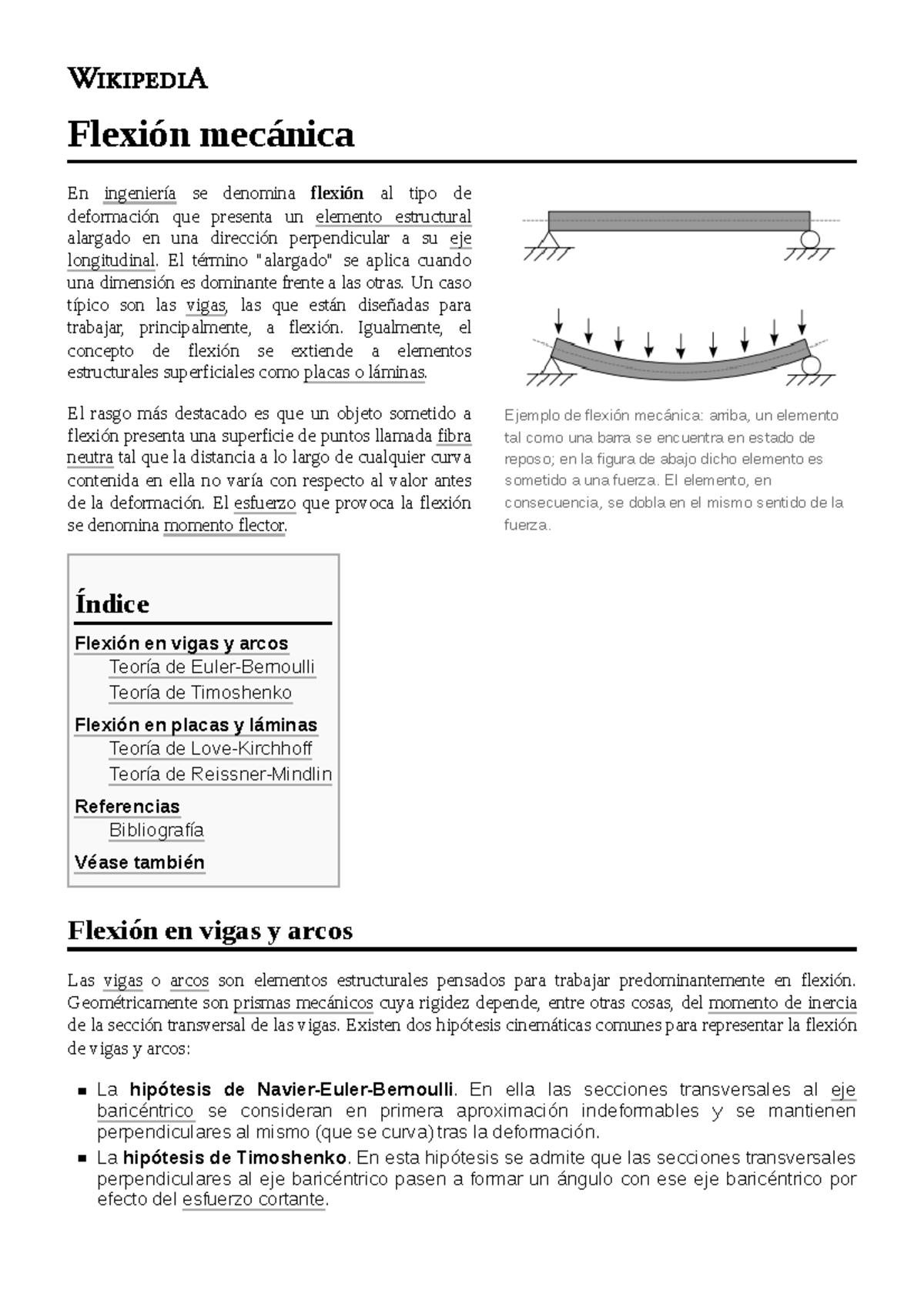Flexión mecánica - DEFINICION DE FLEXION MECANICA - Ejemplo de flexión ...