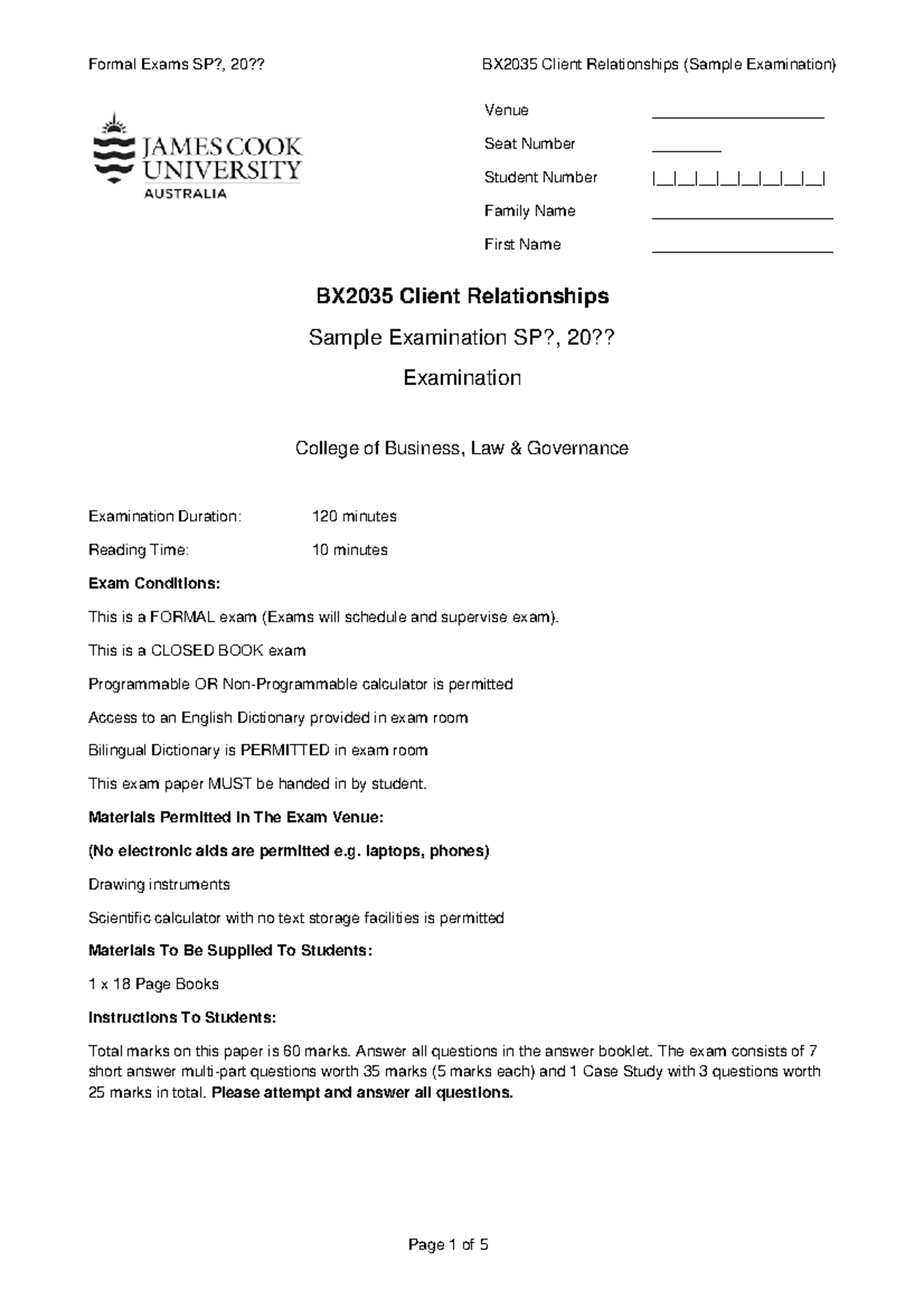BX2035-Sample Examination - Warning: TT: undefined function: 32 Warning: TT: undefined function ...