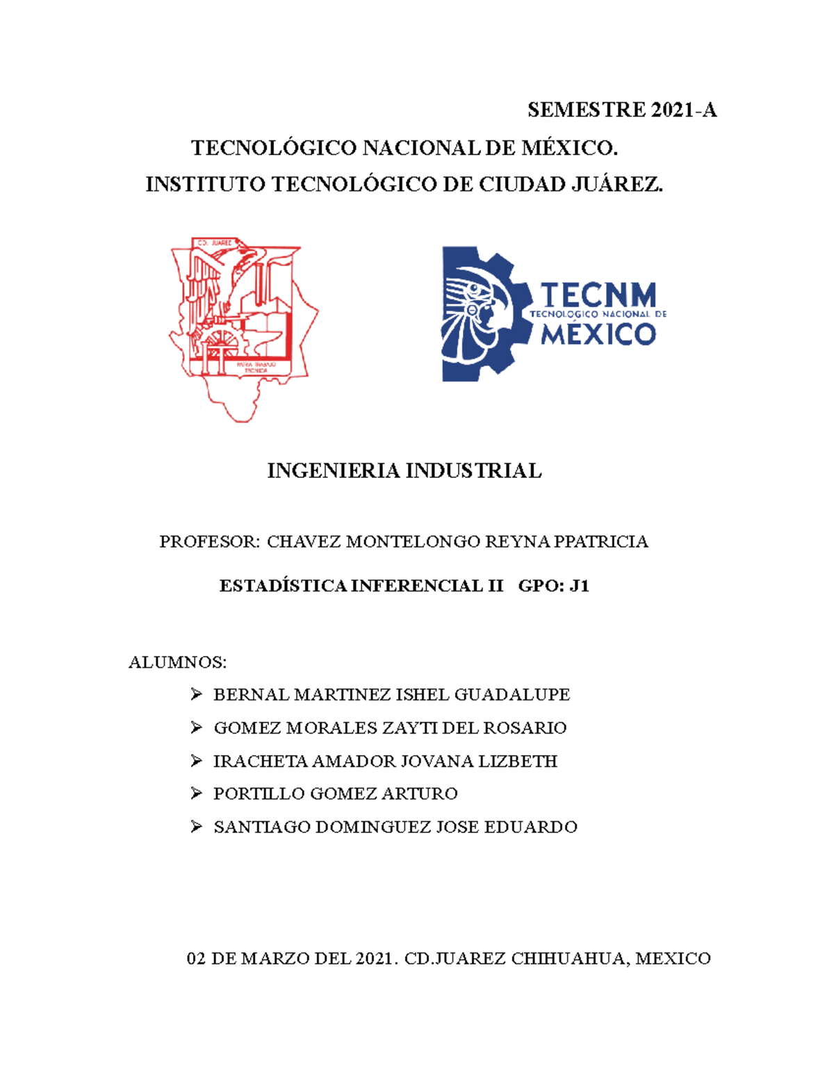 Tarea - hkoj - SEMESTRE 2021-A TECNOLÓGICO NACIONAL DE MÉXICO ...