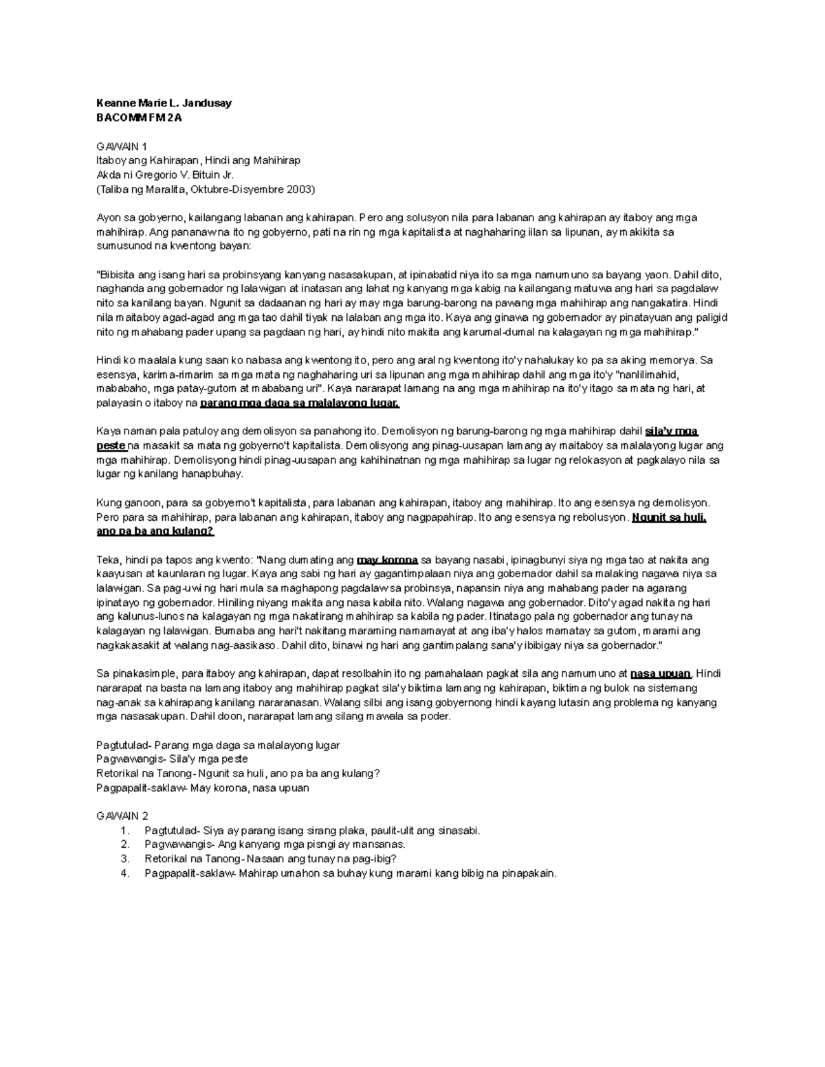 Untitled document - Hhhhhhhhhhhh - Keanne Marie L. Jandusay BACOMM FM ...