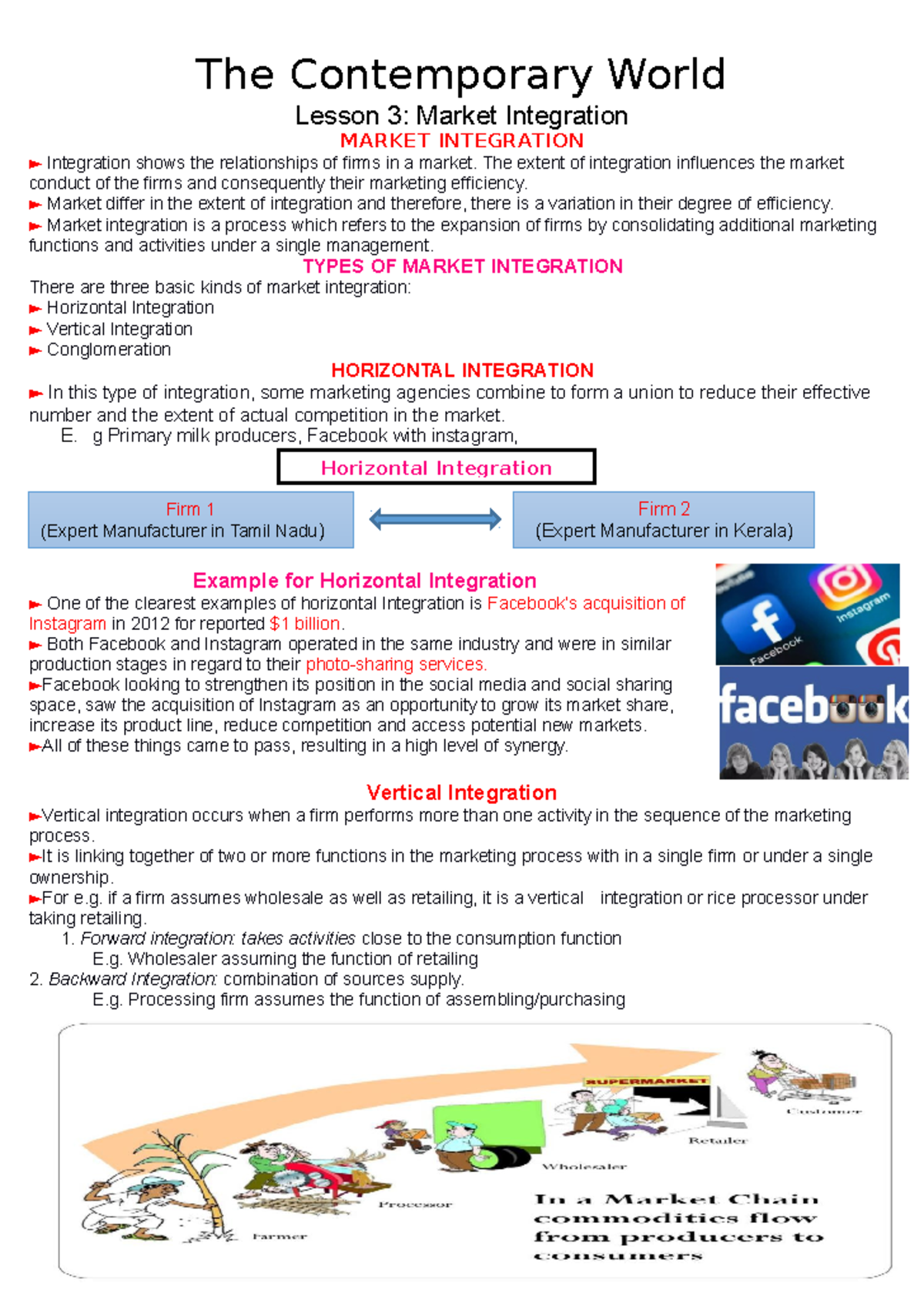 L Esson 3 tcw - aba - The Contemporary World Lesson 3: Market ...