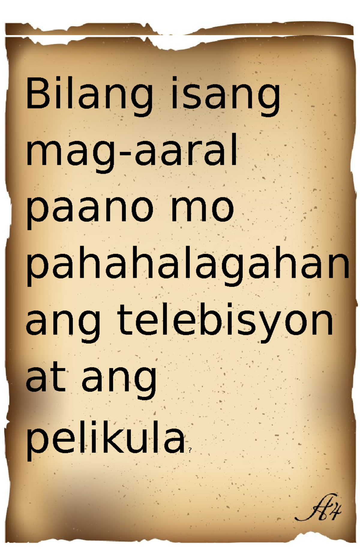 Letter - Education - Bilang isang mag-aaral paano mo pahahalagahan ang ...