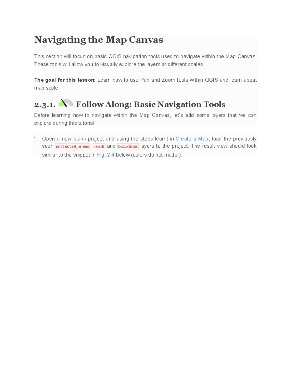 Lab 3 - Navigating Map Canvas - Navigating the M This section will ...