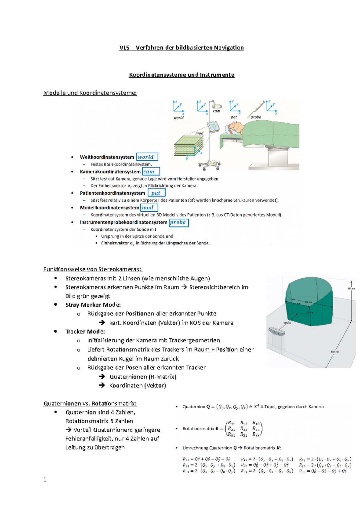 VL5 - Verfahren der bildbasierten Navigation - VL5 – Verfahren der ...
