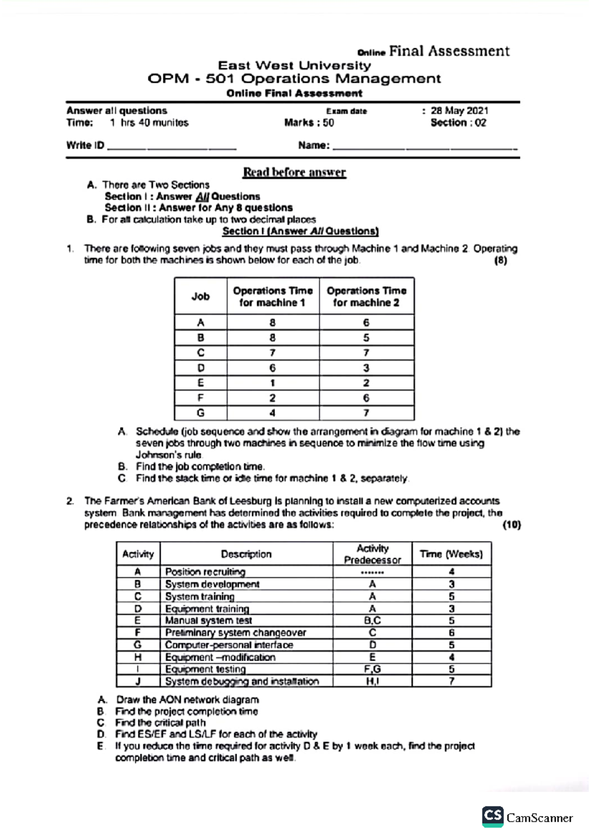 Final set-B - Human Resource Management - CamScanner CamScanner - Studocu