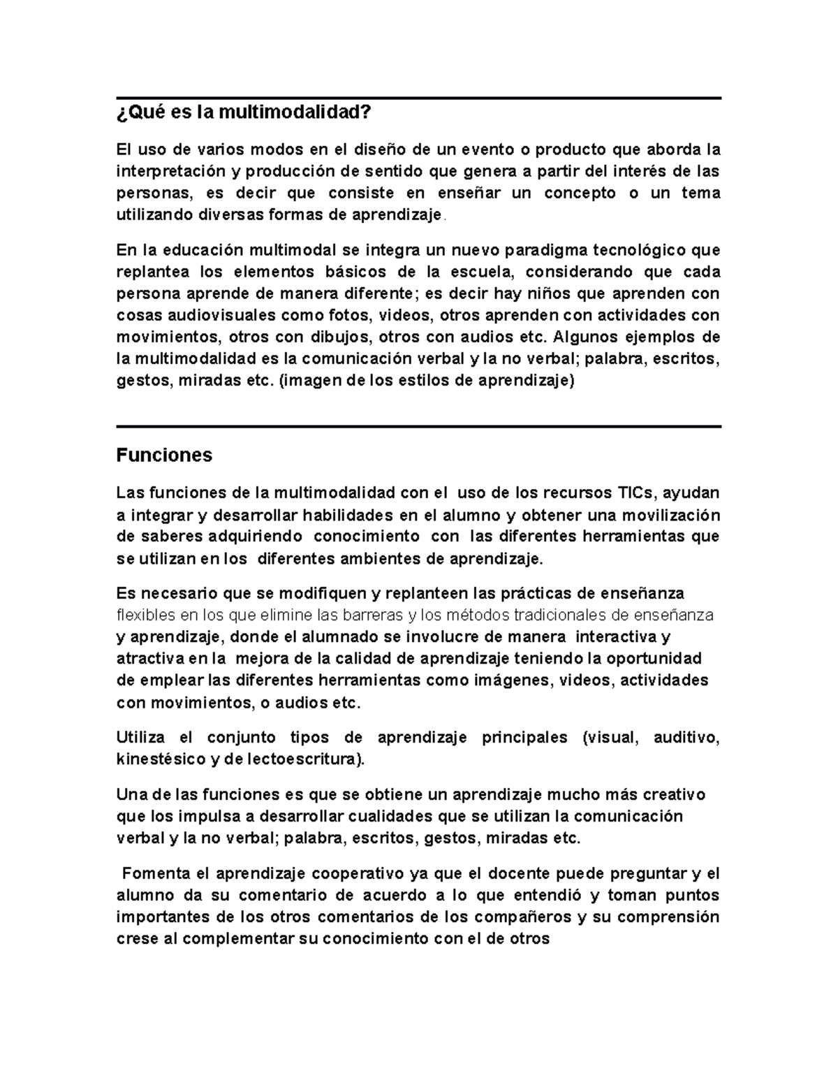 Qué es la multimodalidad texro para la presentaciòn - ¿Qué es la ...