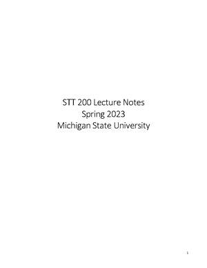 SS23-STT200 Final Exam Study Guide - SS23 - STT 200 Final Exam Study ...
