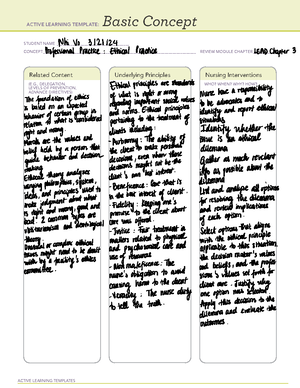 Stroke sheet - ACTIVE LEARNING TEMPLATES System Disorder STUDENT NAME ...