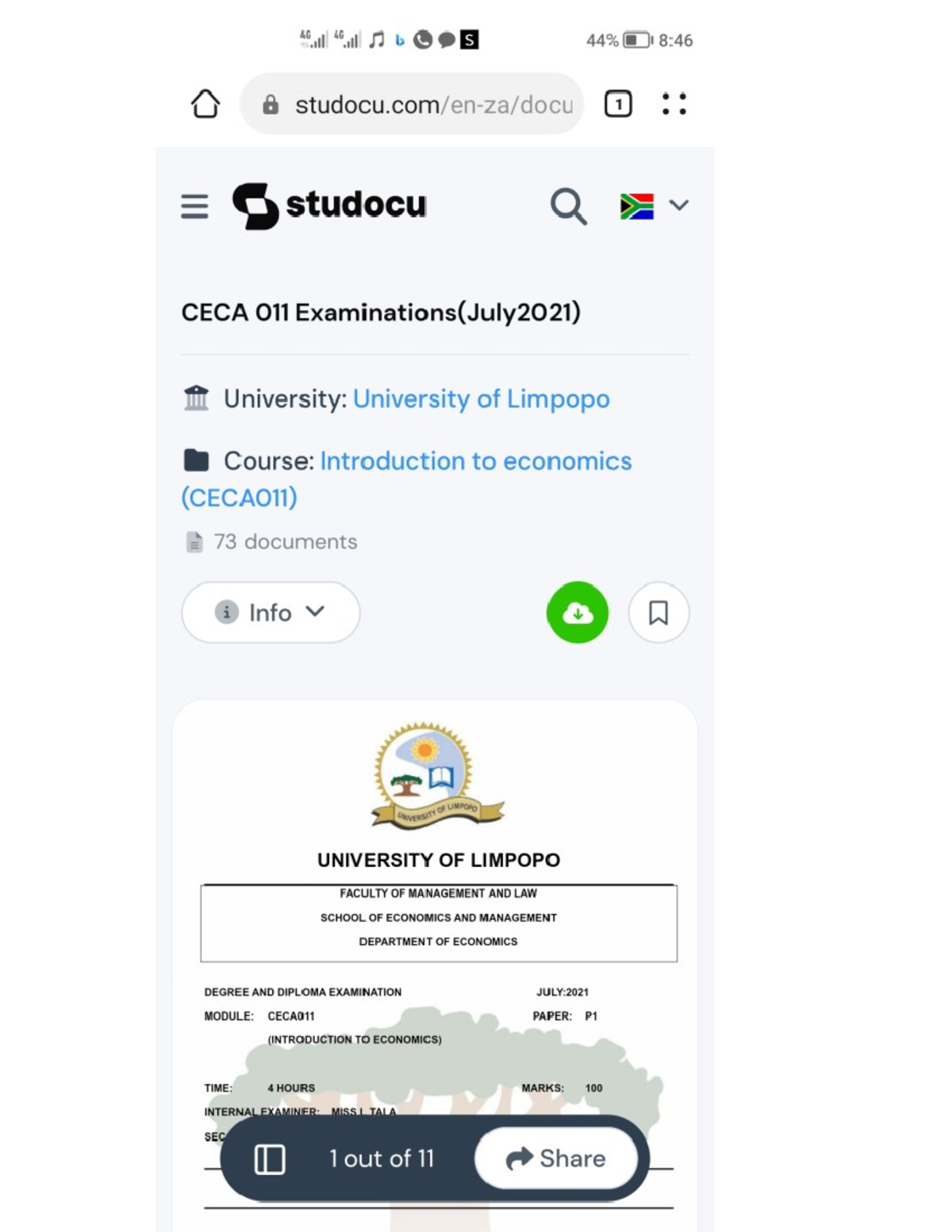 Ceca011 exam 2021 - past question paper - CECA011 - Studocu