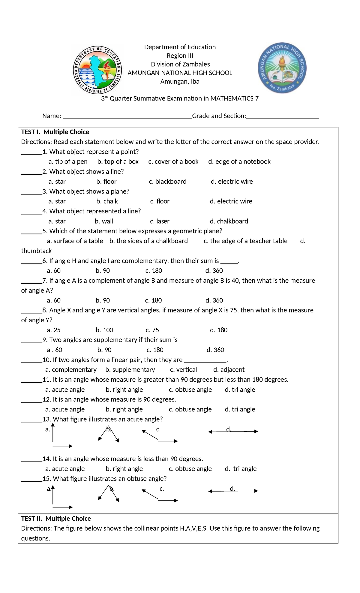 Q3-Math7-Summative Test (2) - Department of Education Region III ...