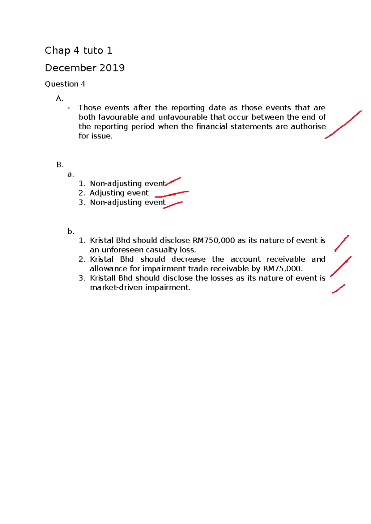 Chap 4 tuto 1 - Question 4 of December 2019 - Chap 4 tuto 1 December ...