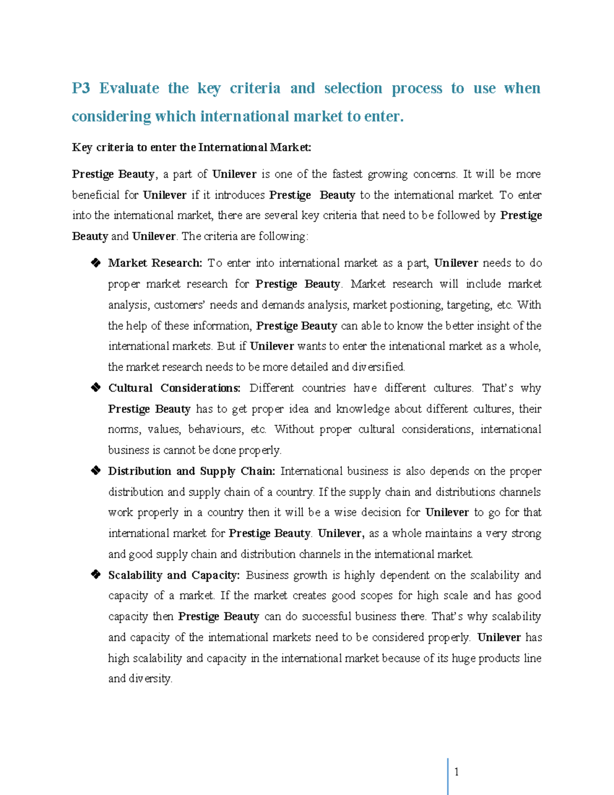 IM S3 Q2 - Essay - P3 Evaluate the key criteria and selection process ...