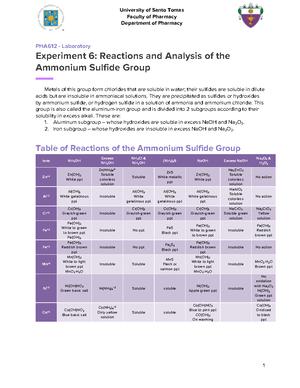1E-PH-PHA-612-LAB Cation-Test-Compilation - Pharmaceutical Inorganic ...