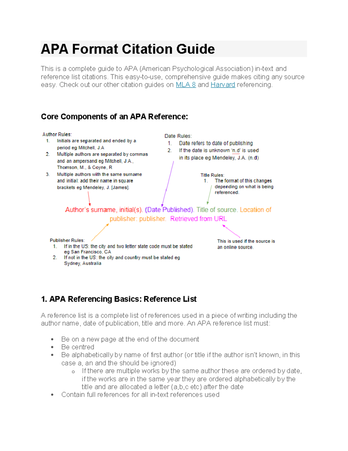 Citation-APA - wpt rhhiv - APA Format Citation Guide This is a complete ...