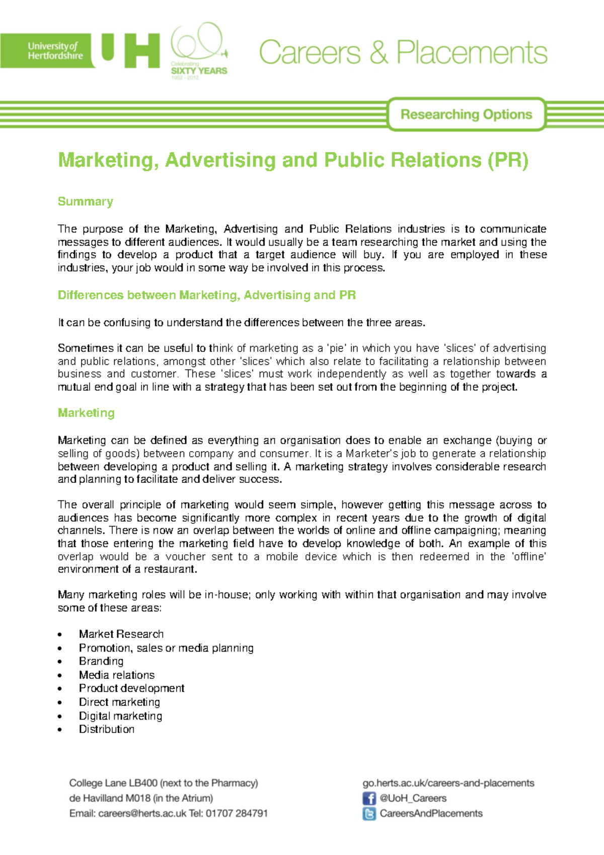 Marketing Advertising PR - Career advice - Marketing, Advertising and ...