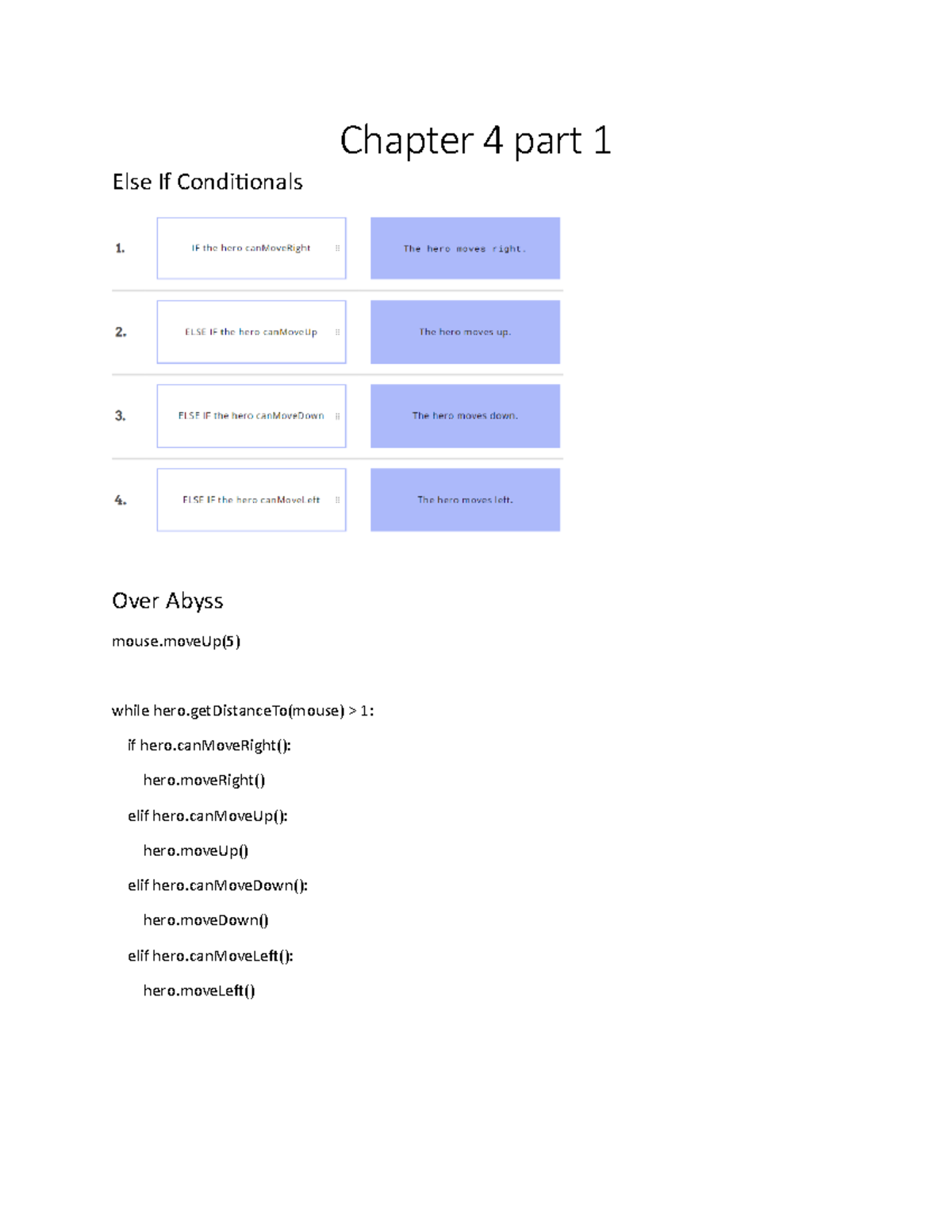 Ozaria 4 - Chapter 4 part 1 Else If Conditionals Over Abyss mouse(5 ...