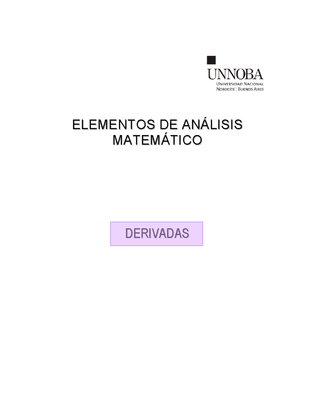 Derivadas - derivada resumen - EELLEEMMEENNTTOOSS DDEE AANNÁÁLLIISSIISS ...