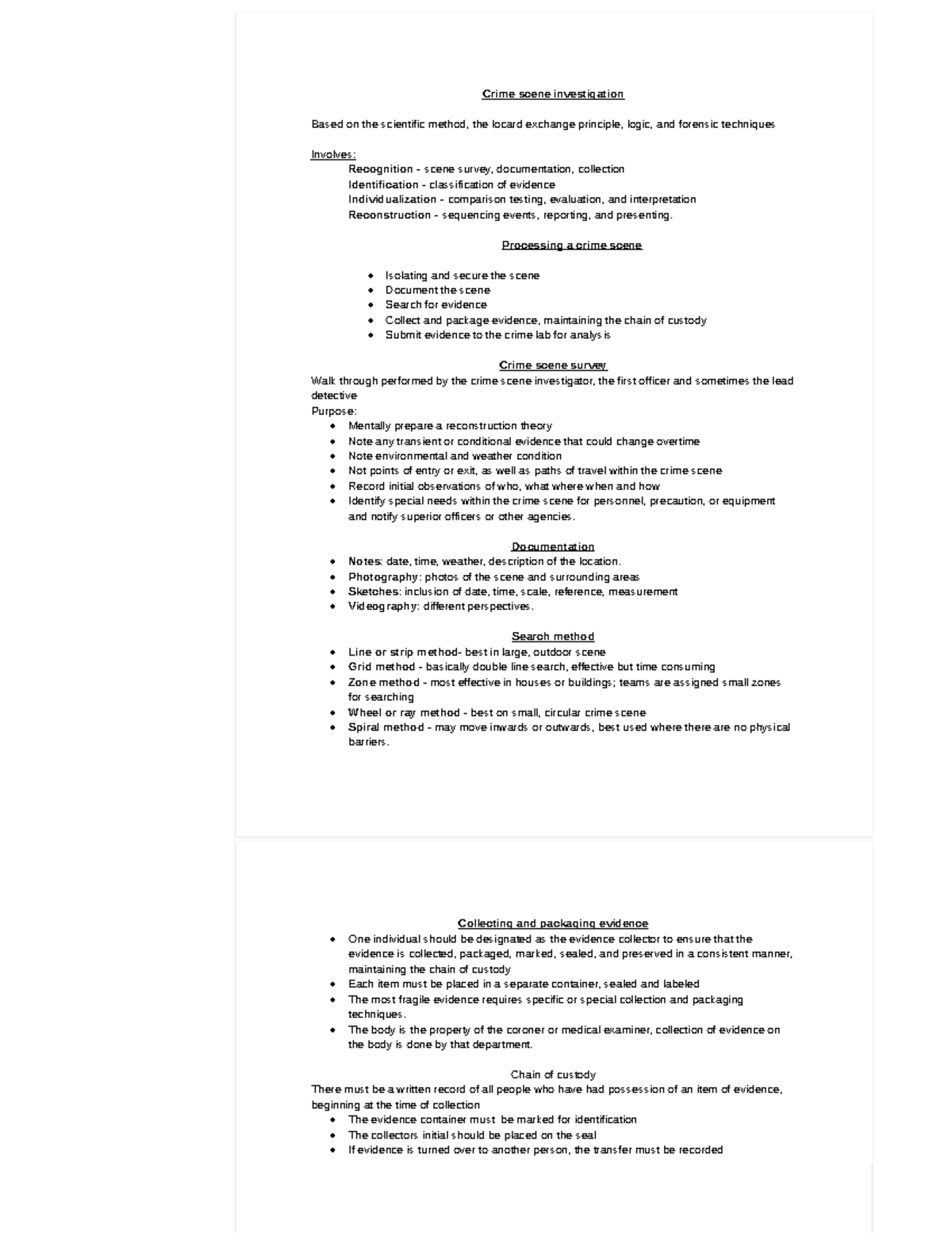 Steps of evaluating- Google Docs - Crime scene investigation Based on ...