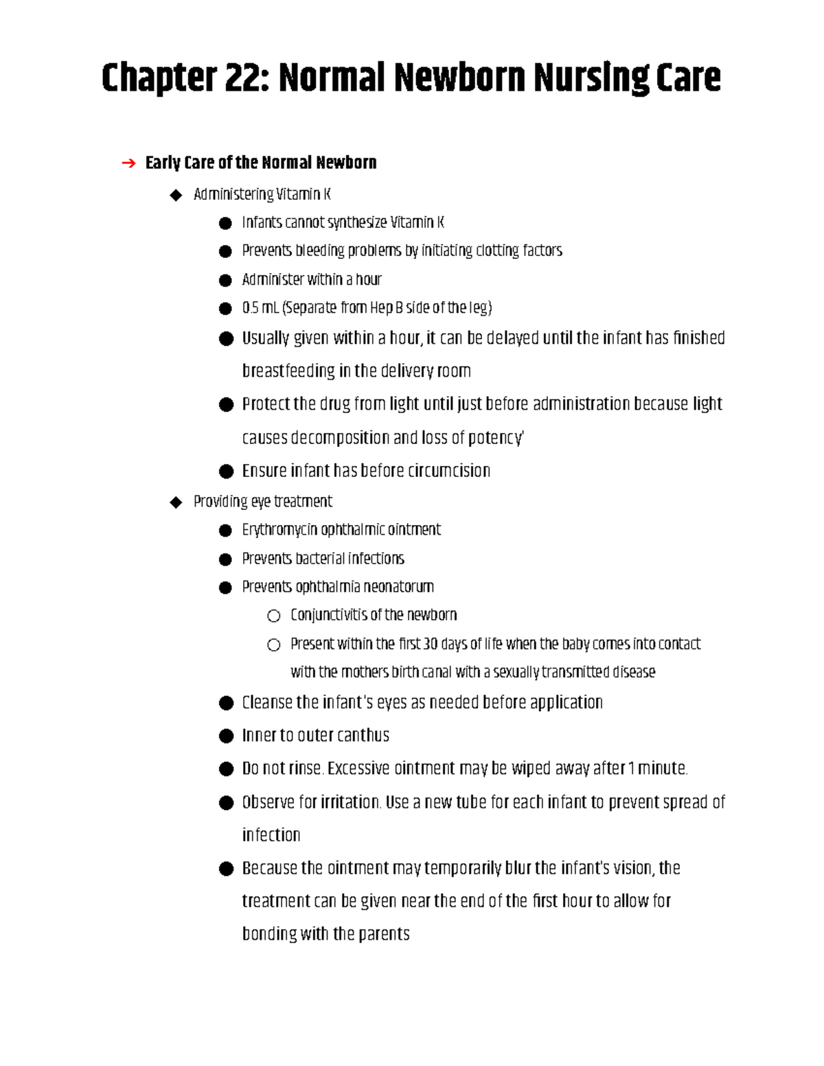 Chapter 22 Normal Newborn Nursing Care - Early Care of the Normal ...
